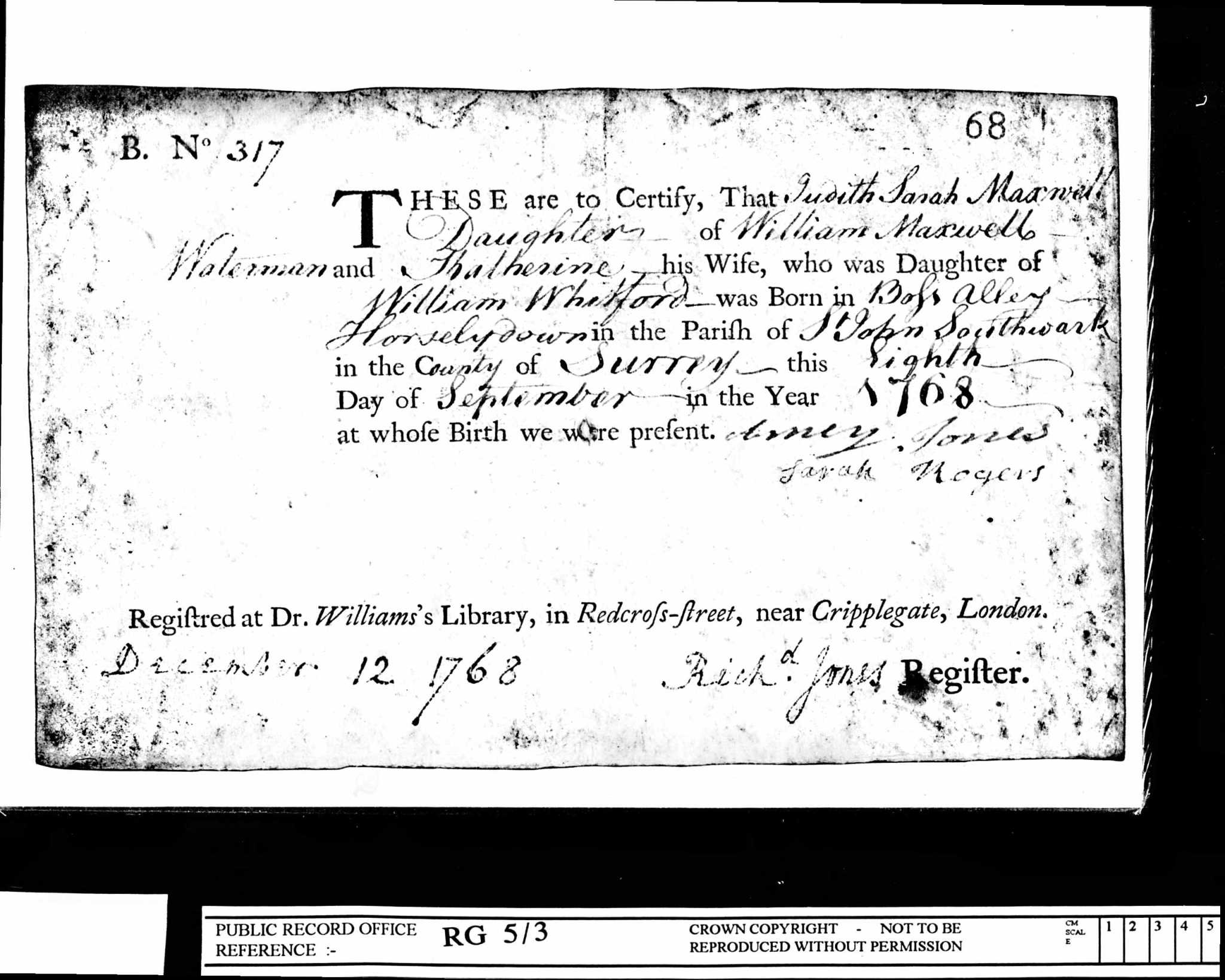 Tracing a Family with a Skilled Occupation in 18th Century London ...